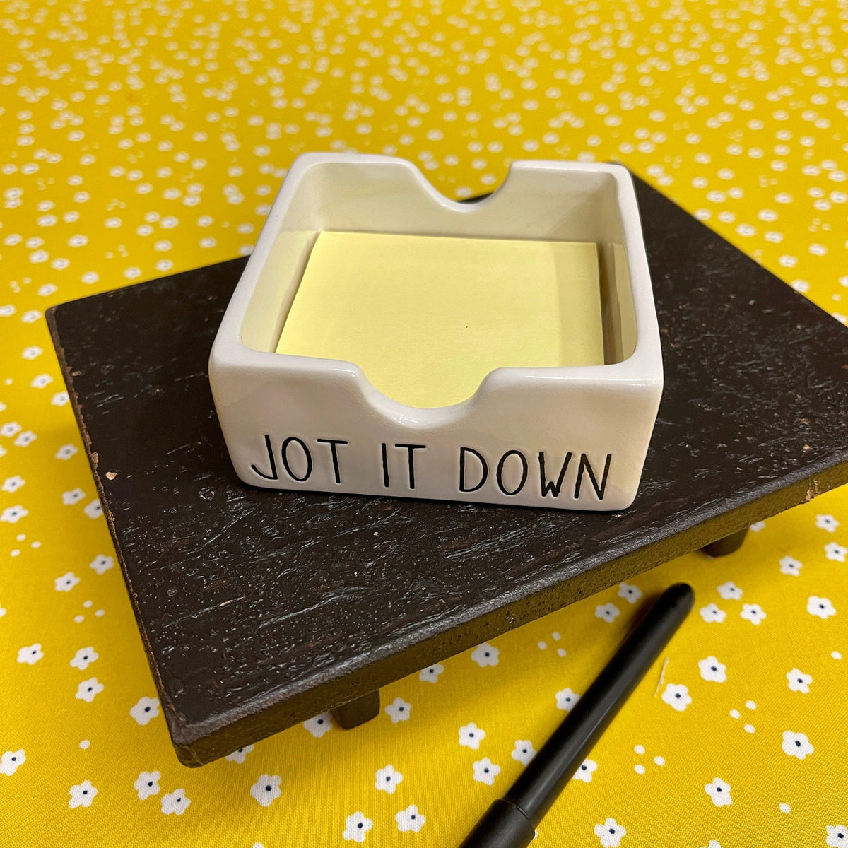 Post It Note Ceramic Caddy
